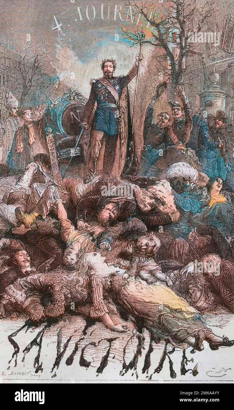 Le coup d'Etat du 2 decembre 1851 - Frontispice de la 4eme journee - La ...