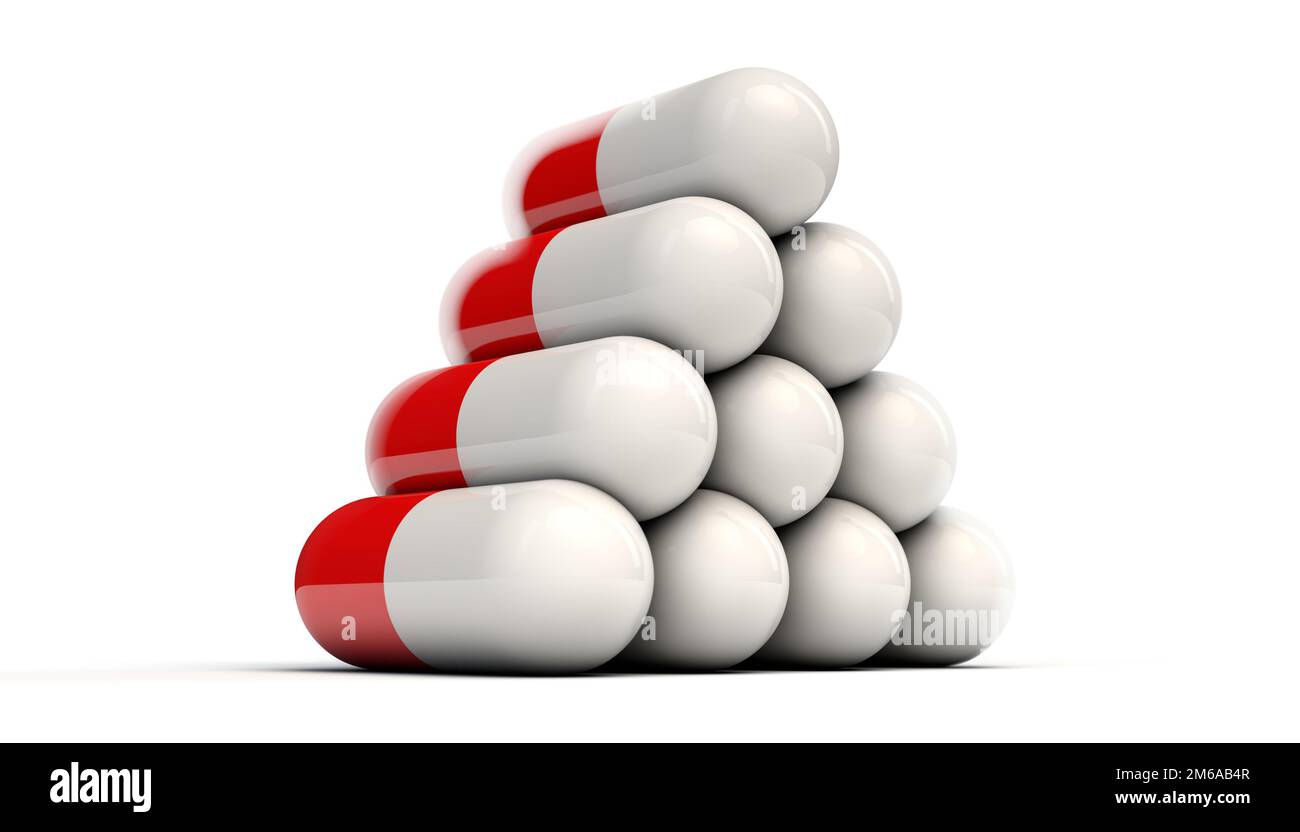 Stack of capsules Stock Photo - Alamy