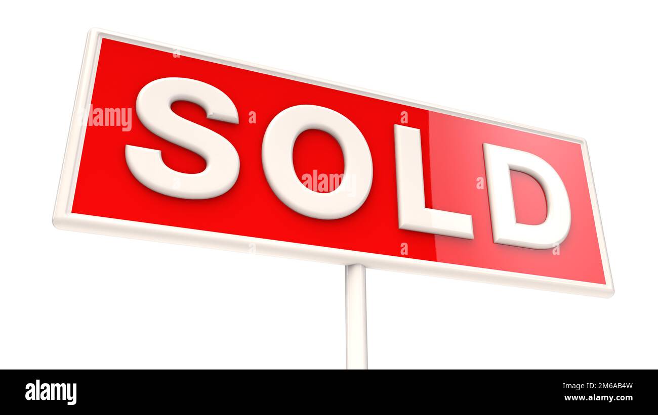 Sold signage hi-res stock photography and images - Alamy