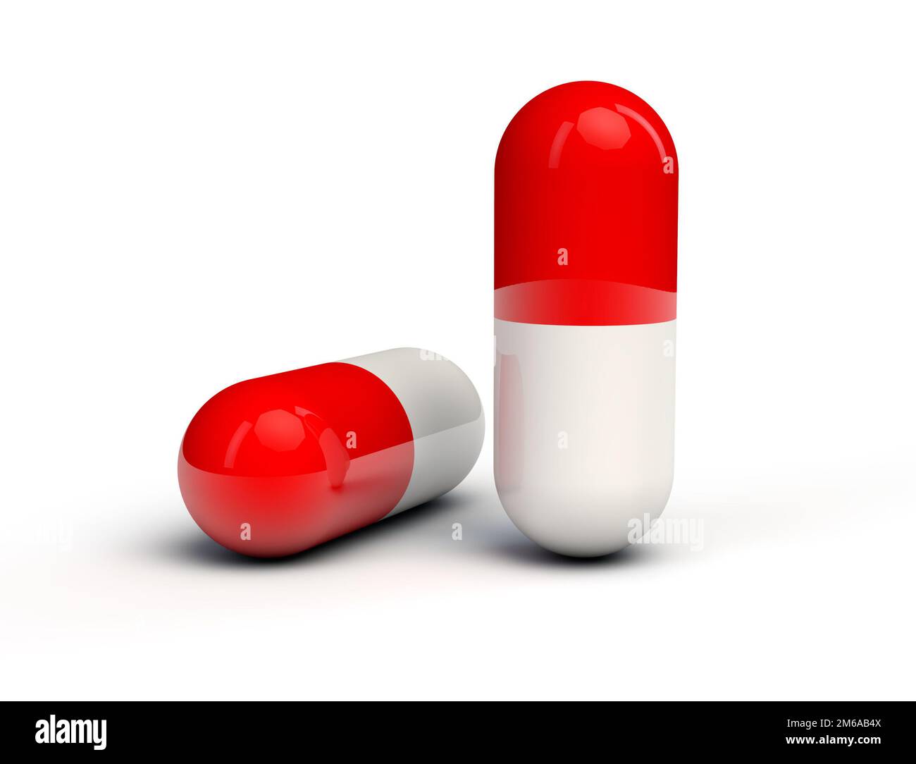 Two red white capsule hi-res stock photography and images - Alamy