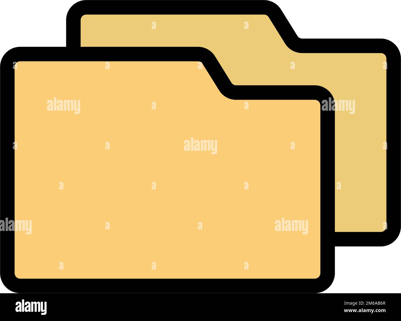 Two folder icons. A copy of the folder. Editable vector Stock Vector Image & Art - Alamy