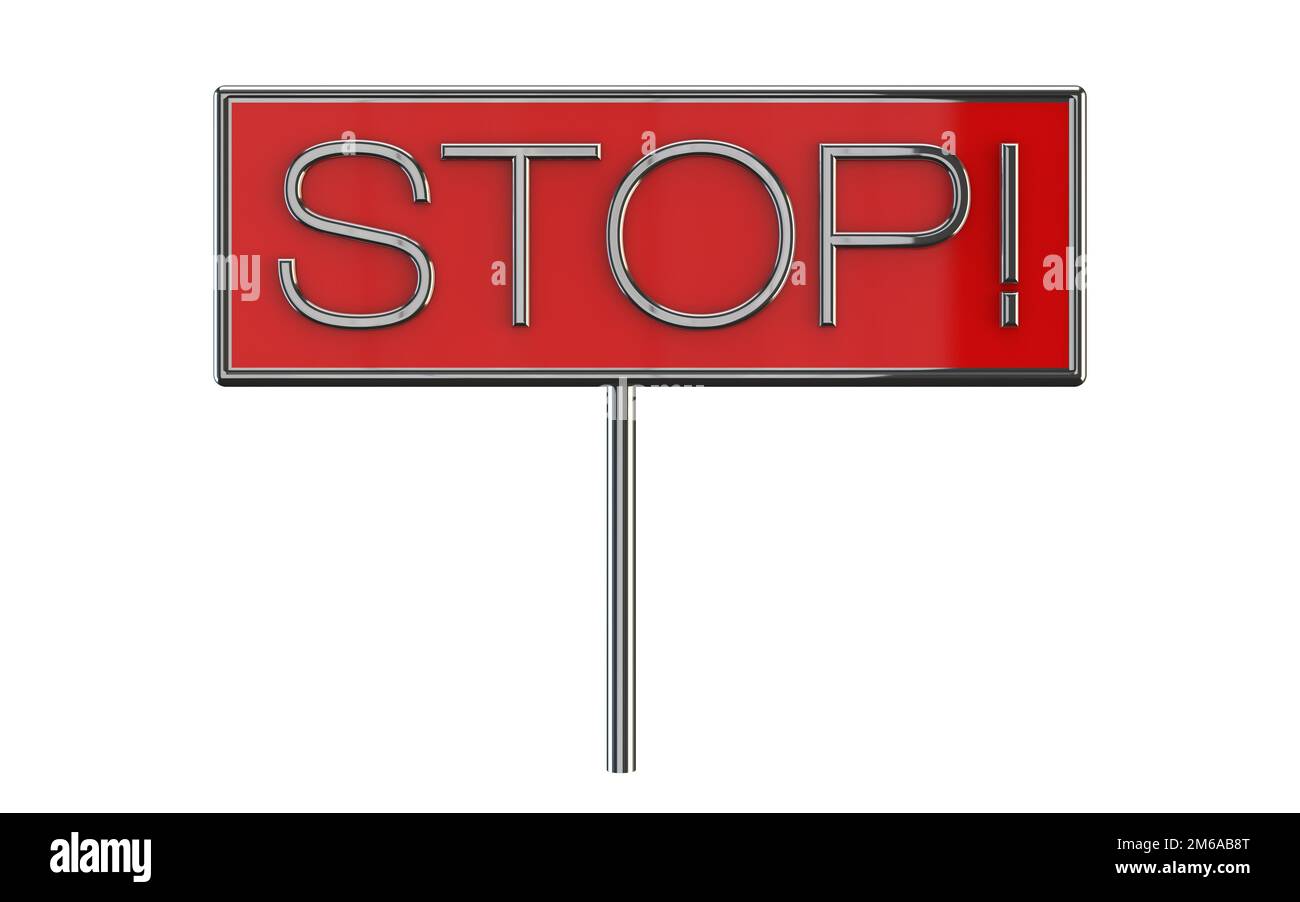 Stop signage Cut Out Stock Images & Pictures - Alamy