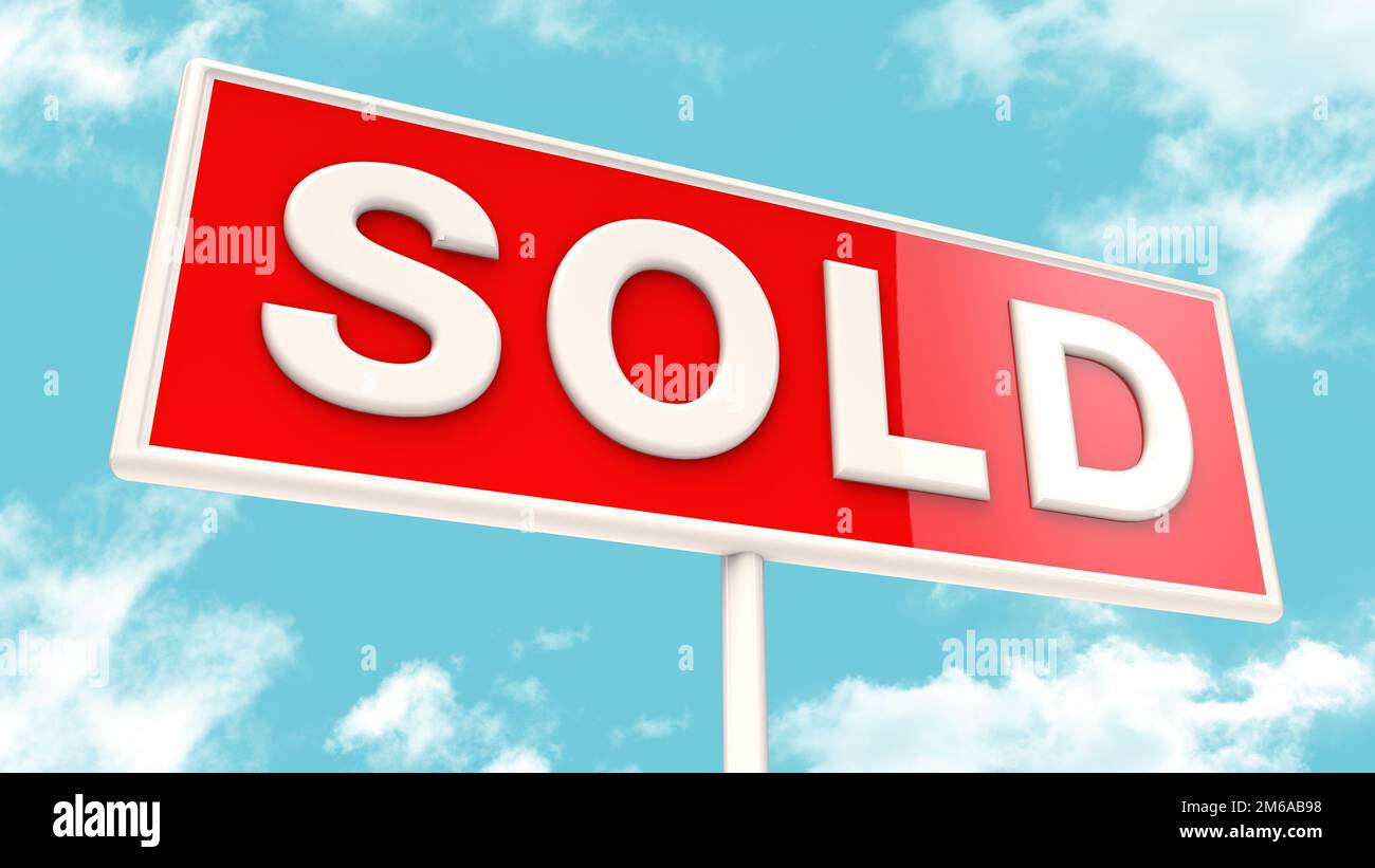 Sold signage hi-res stock photography and images - Alamy