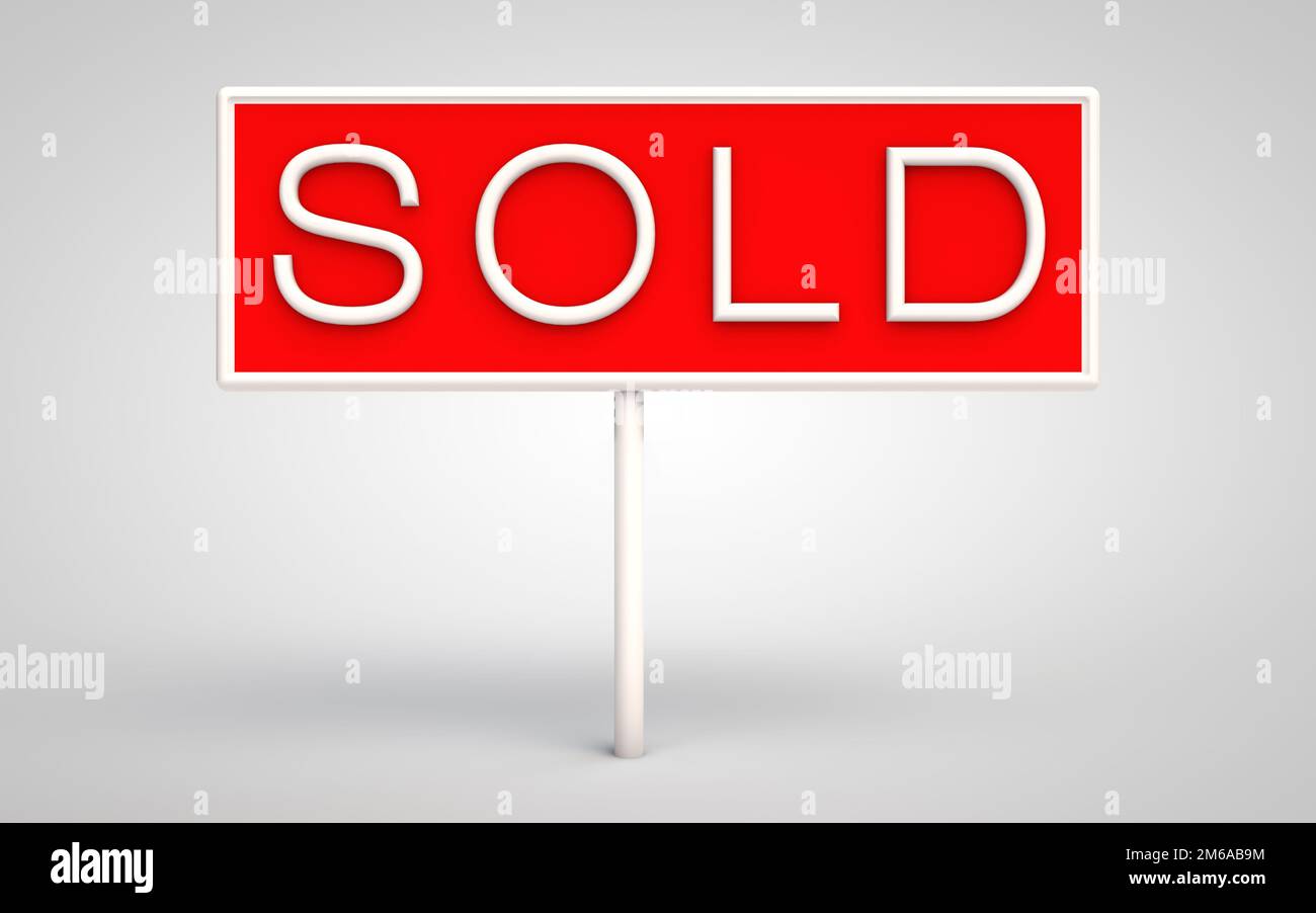 Sold signage hi-res stock photography and images - Alamy