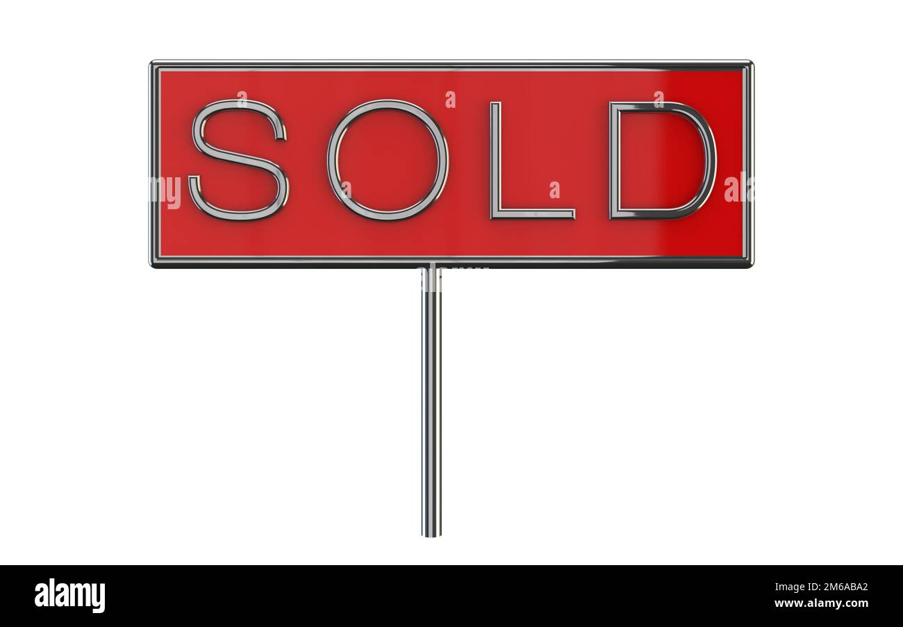Sold signage hi-res stock photography and images - Alamy