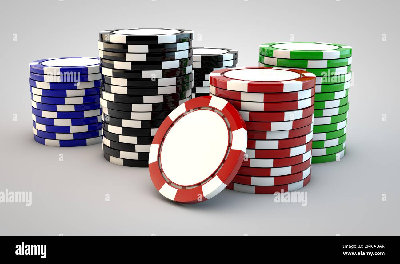 Stacks of poker chips Stock Photo - Alamy