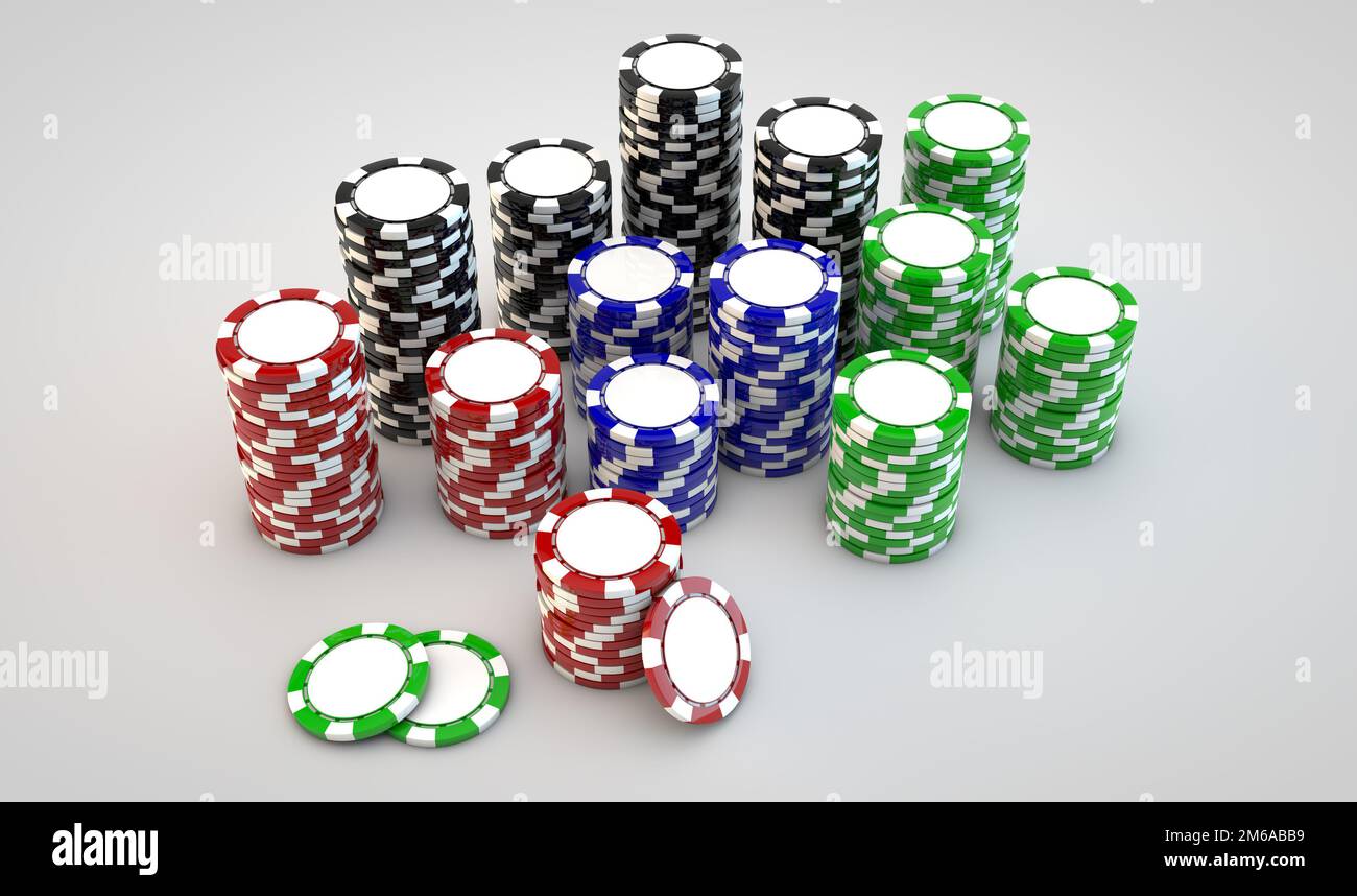 Stacks of poker chips Stock Photo - Alamy