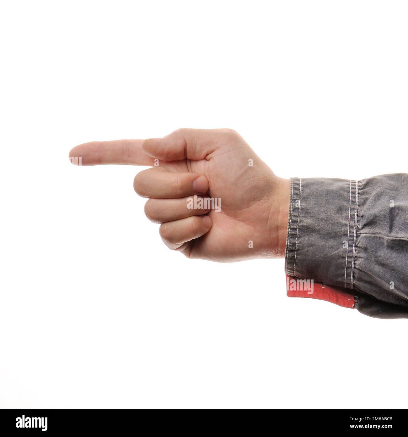 Closeup mans hand isolated on white background Stock Photo - Alamy
