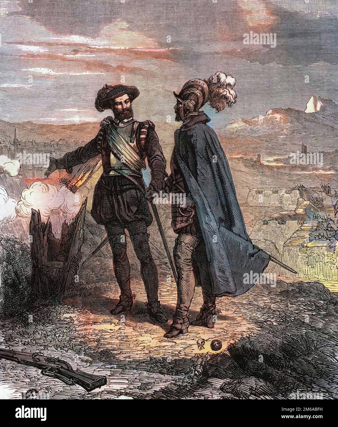 Crillon et Maximilien de Bethune, duc de Sully, Homme d'etat francais ...