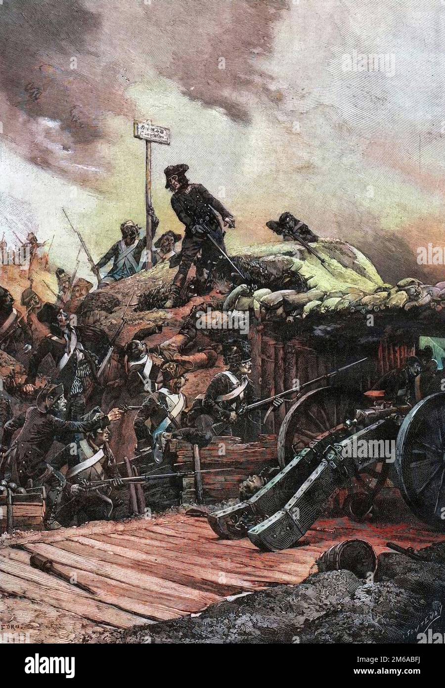 Napoleon Bonaparte at the siege of Toulon, 1793 - Bonaparte au siege de ...