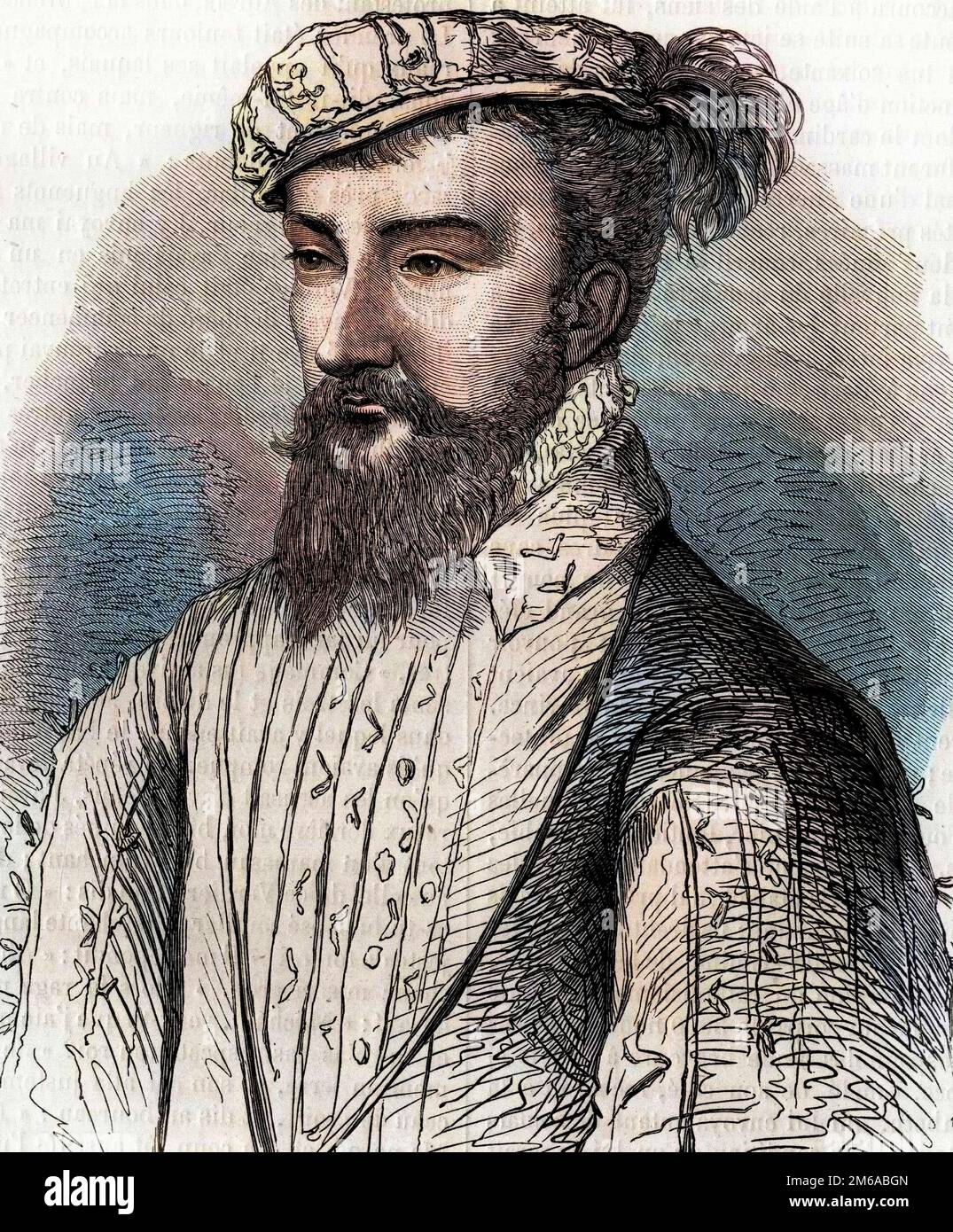 Portrait d'Antoine de Bourbon (1518-1562), roi de Navarre et pere du ...