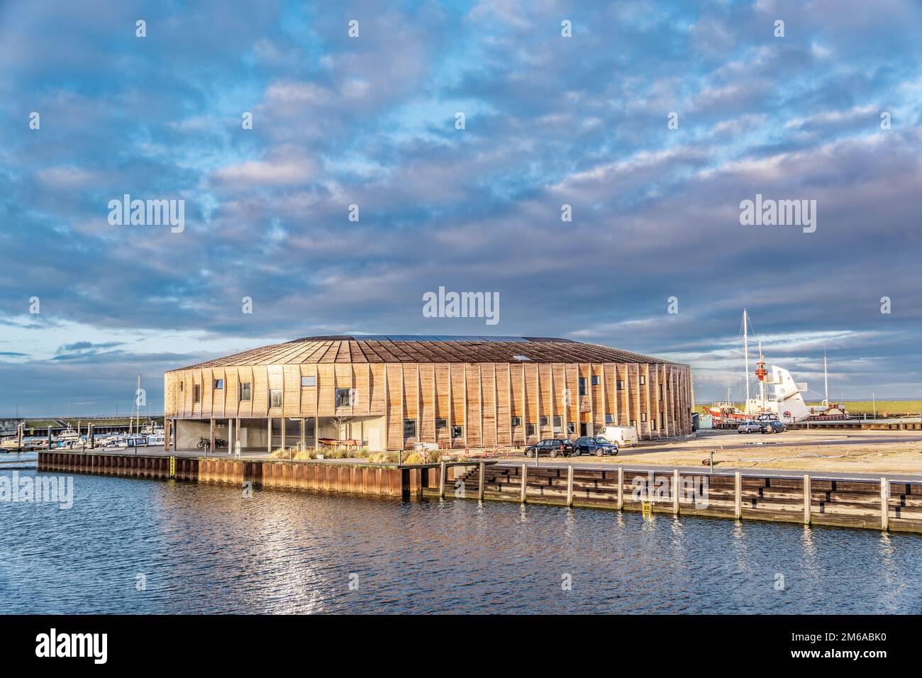 Maritime center for seasports in Esbjerg new harbor, Denmark Stock ...