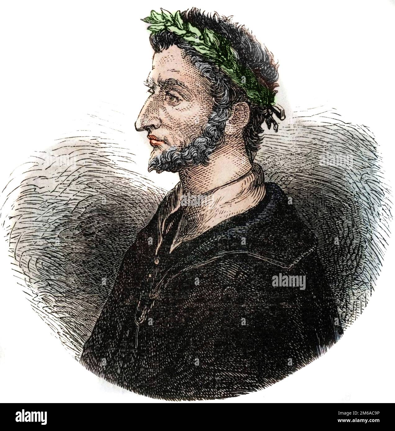 Portrait de Pierre de Ronsard, poète (1524-1585 Stock Photo - Alamy