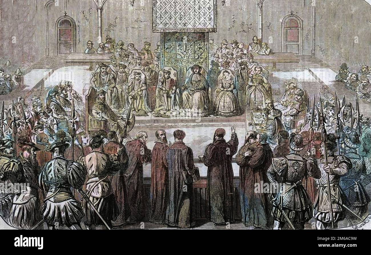 Le colloque de Poissy conférence religieuse qui s’est tenue du 9 ...