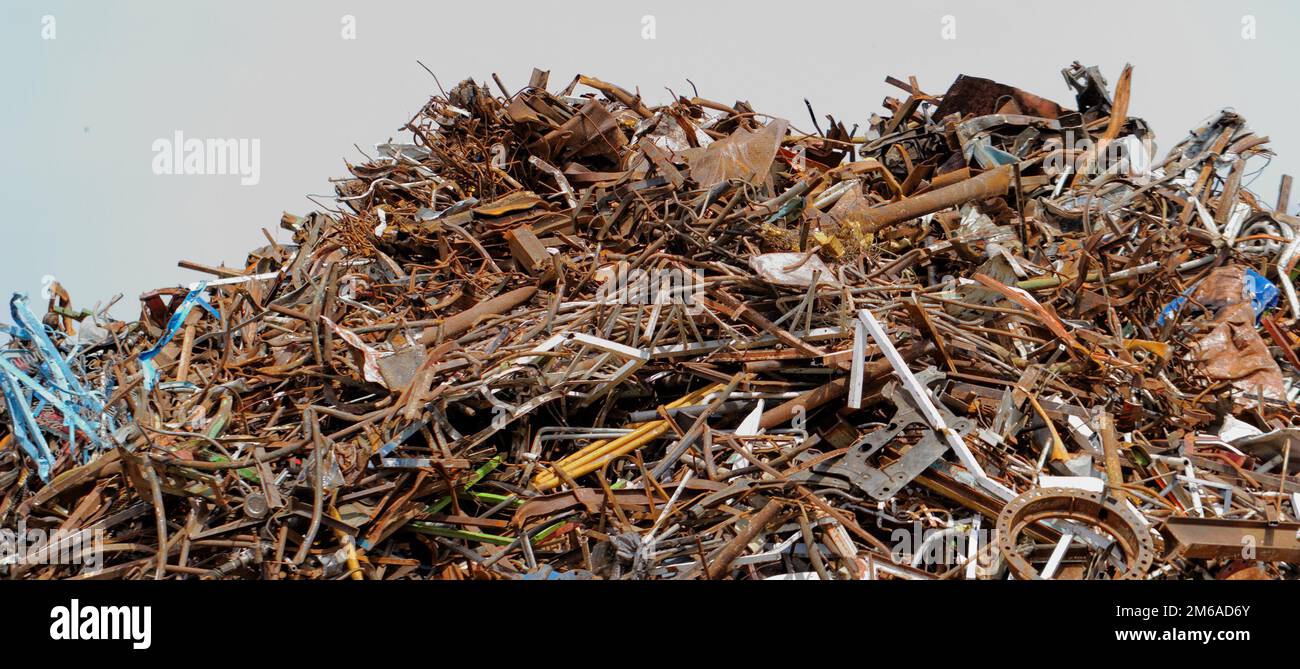 Scrap metal processing industry Stock Photo - Alamy