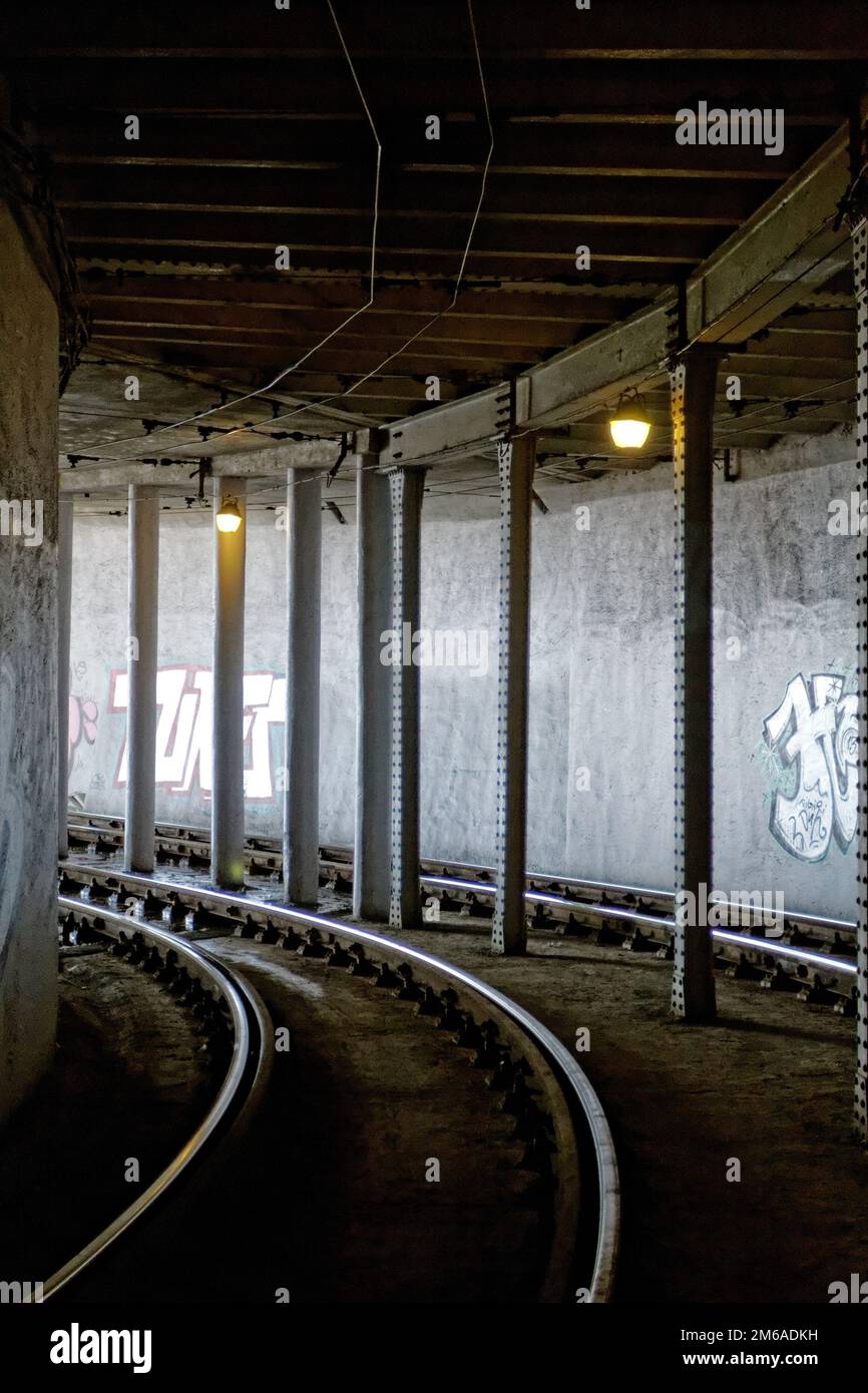 Rail way line tunnel hi-res stock photography and images - Alamy