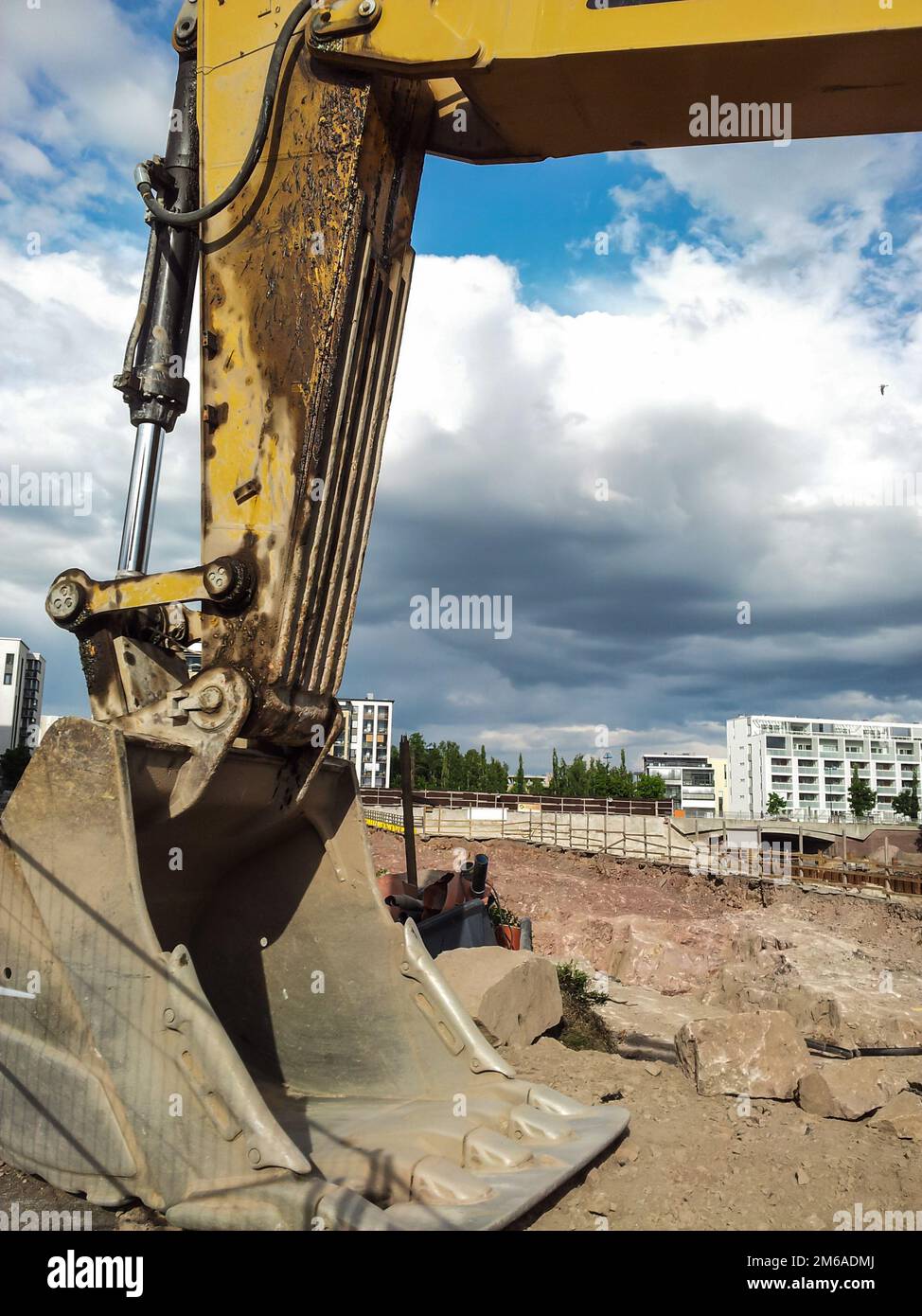 Close up excavator digging earth hi-res stock photography and images ...