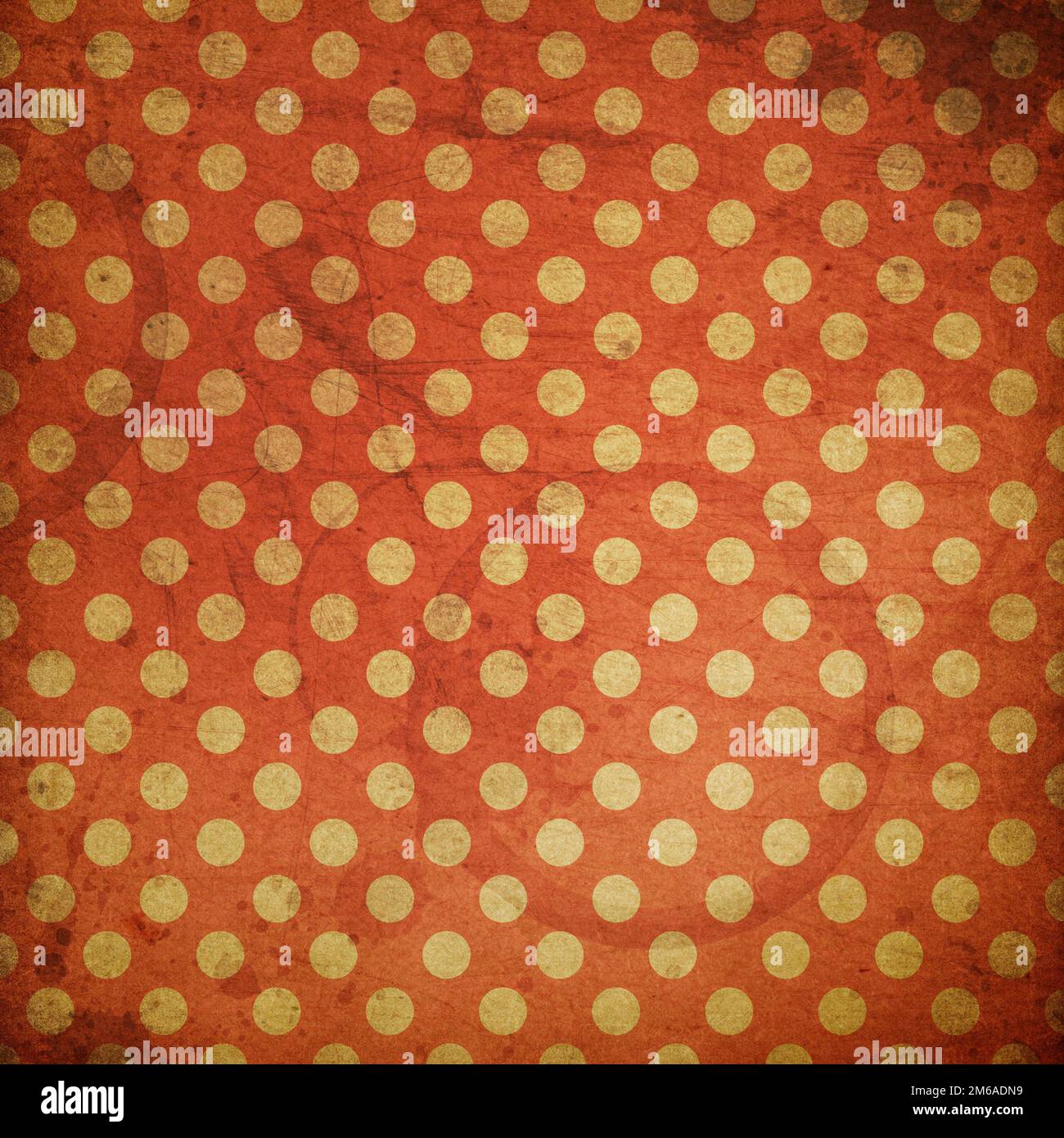 Grunge red polka dot background Stock Photo - Alamy