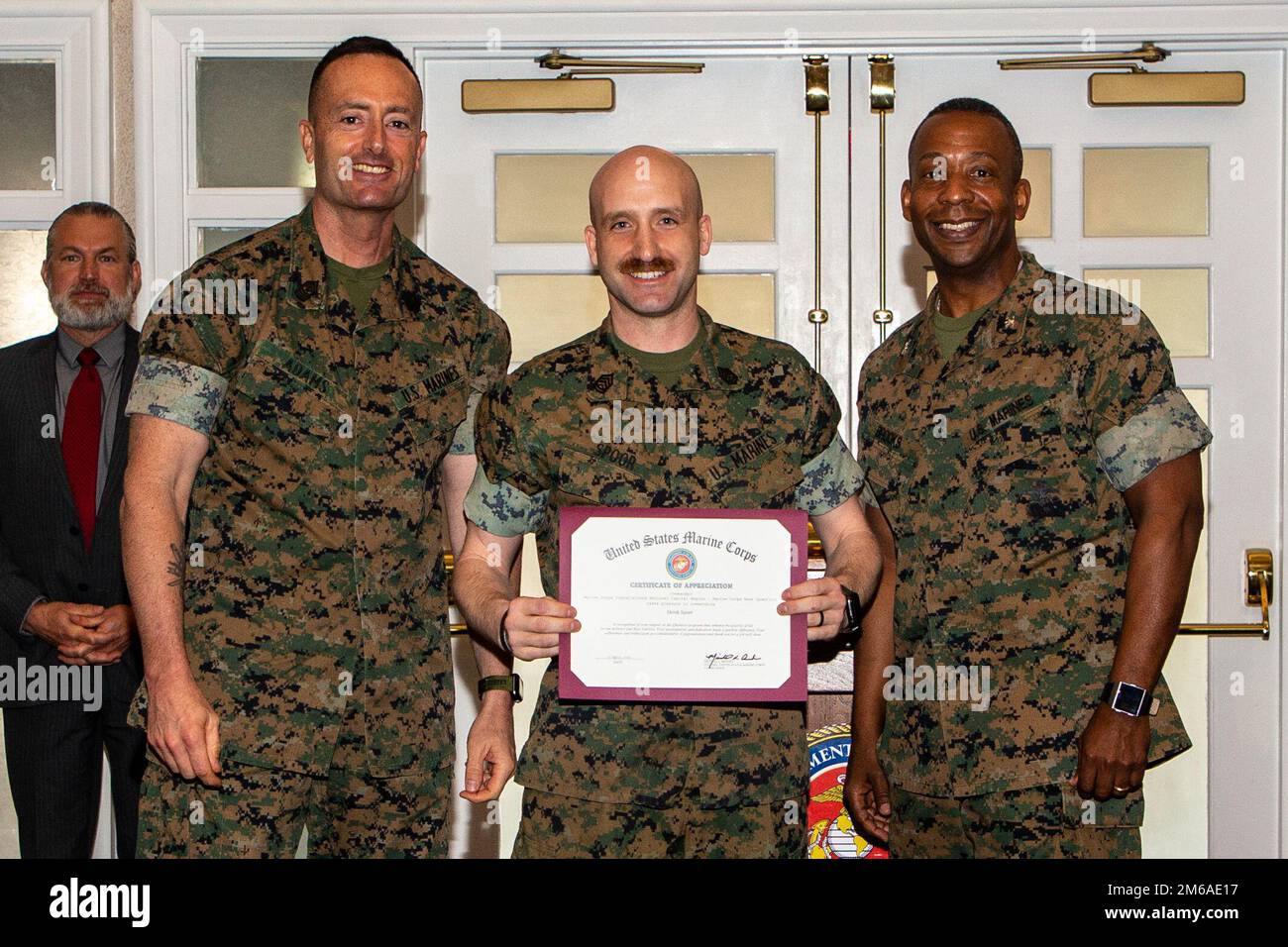 U.S. Marine Corps Col. Michael L. Brooks, base commander of Marine ...