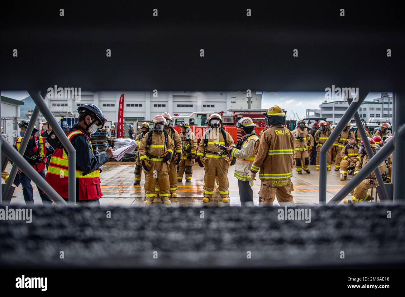SASEBO, Japan (April 21, 2022) Sailors assigned to the forward-deployed ...