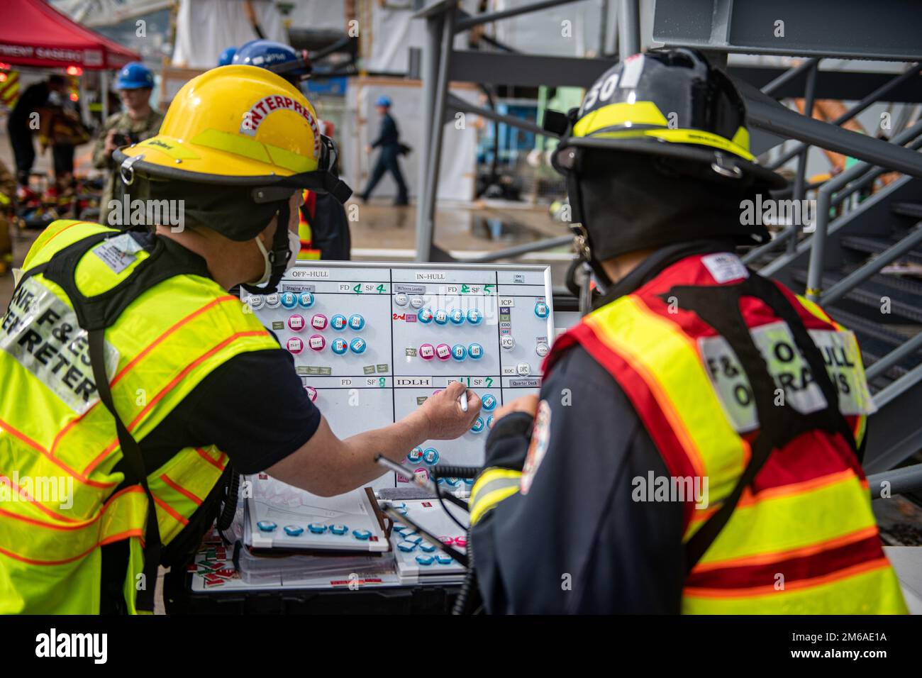 SASEBO, Japan (April 21, 2022) Firefighters from Commander, Navy Region ...