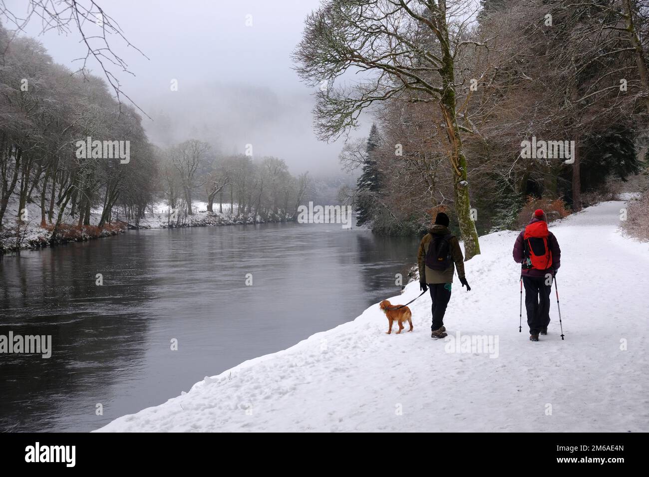 Dunkeld, Scotland, UK. 3rd January 2023. The Temperature slowly rises ...