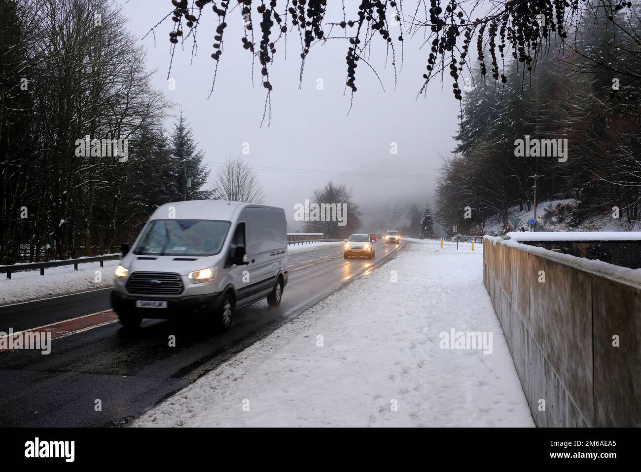 Dunkeld, Scotland, UK. 3rd January 2023. The Temperature slowly rises ...