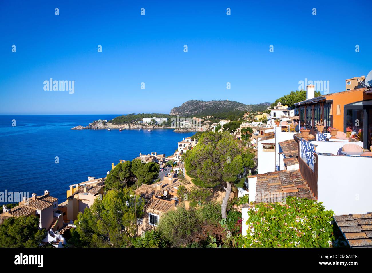 Rural Village in Paguera, Cala Fornells, Majorca Stock Photo - Alamy