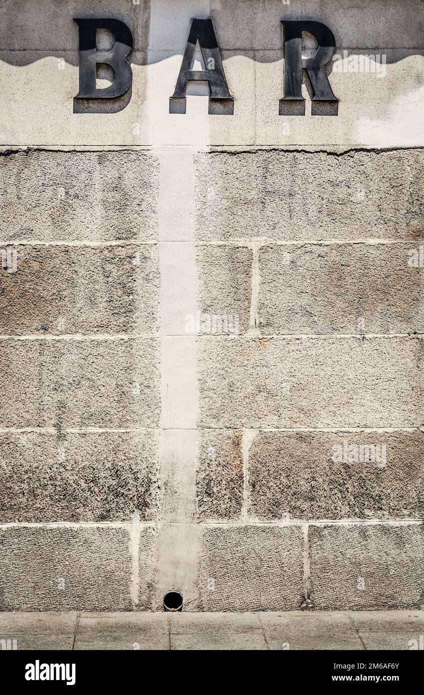 Bar Vintage Sign Stock Photo - Alamy