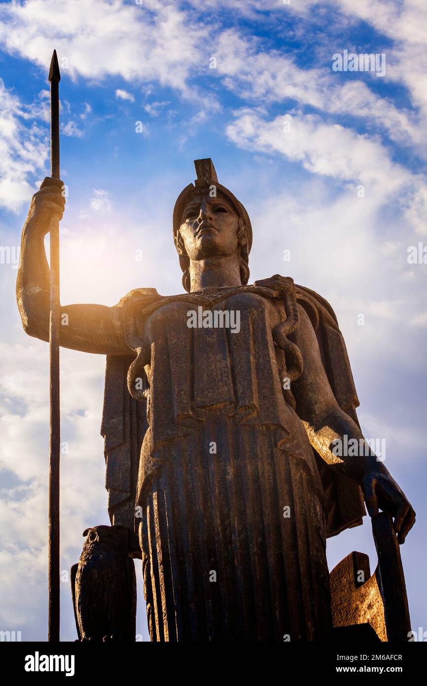 Minerva Statue in Madrid Stock Photo - Alamy