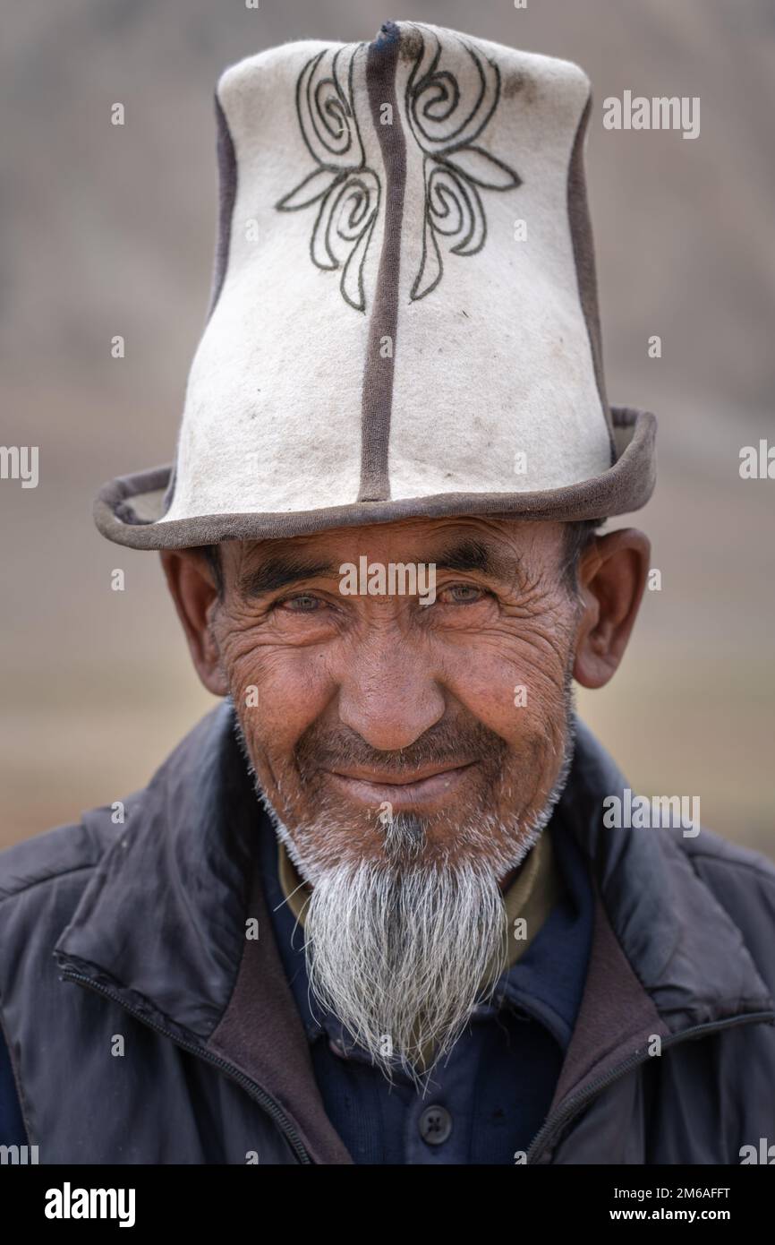 Murghab district, Gorno-Badakshan, Tajikistan : 08 27 2019 : Portrait ...
