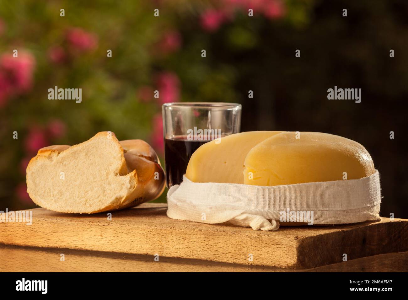 Traditional Spanish Cheese From Galicia Stock Photo - Alamy