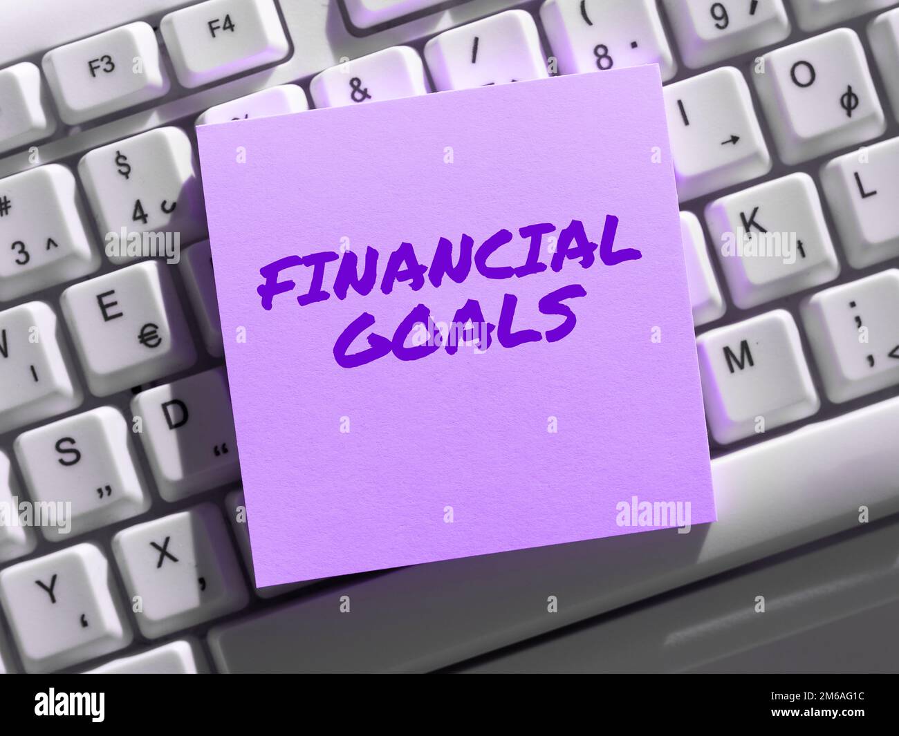Conceptual caption Financial Goals. Word for targets usually driven by ...