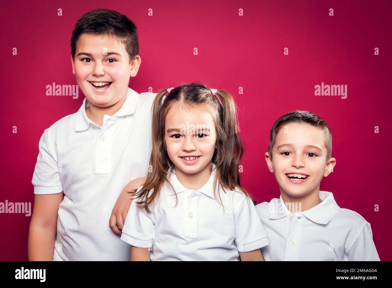 Little Brothers Smiling Stock Photo - Alamy