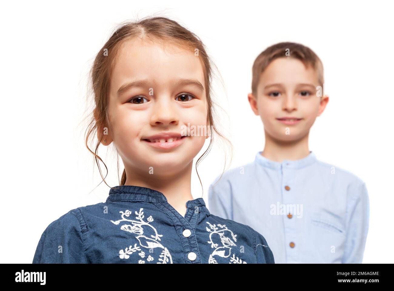 Two Brothers Smiling Stock Photo - Alamy