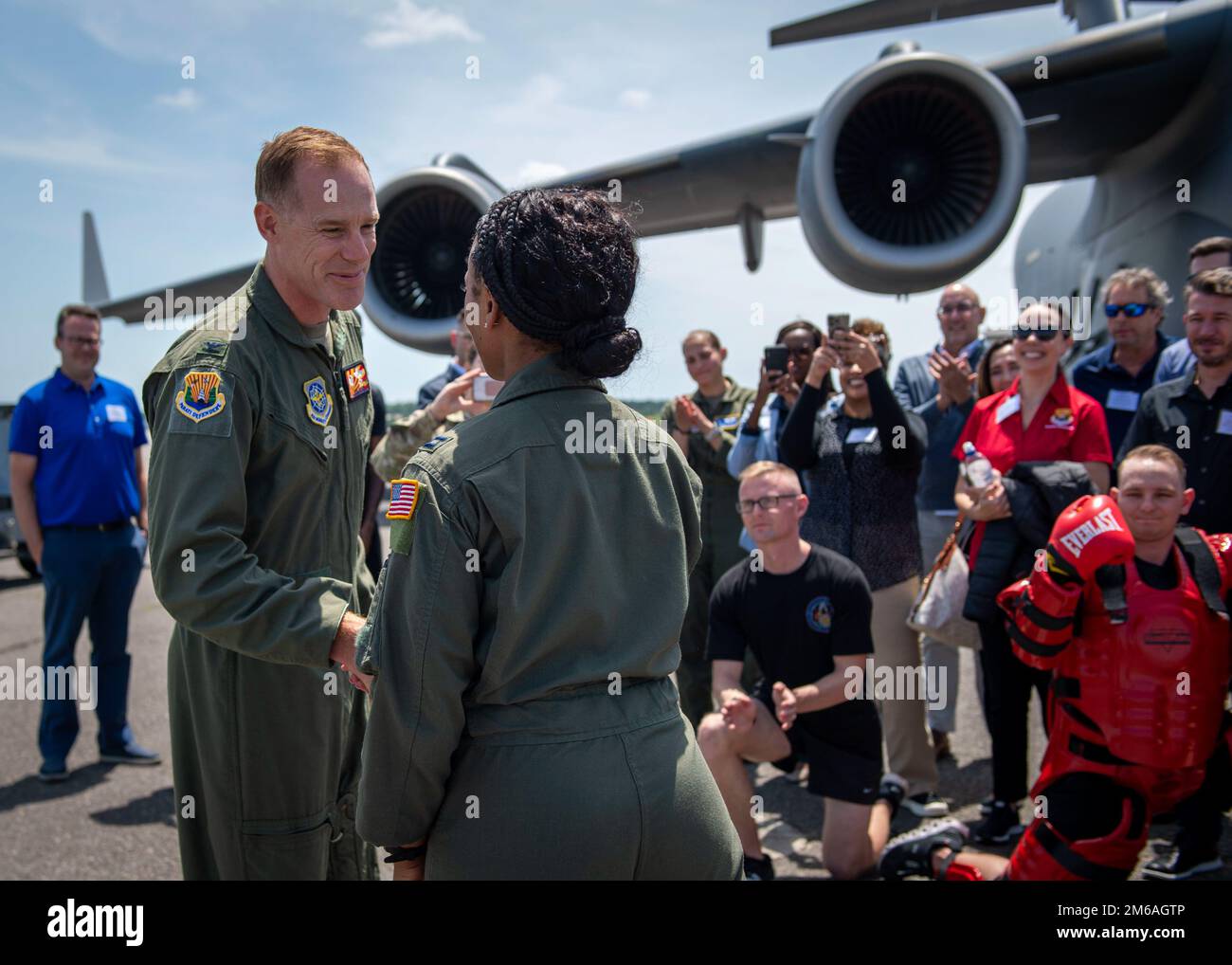 U.S. Air Force Col. Ben Jonsson, 6th Air Refueling Wing commander ...