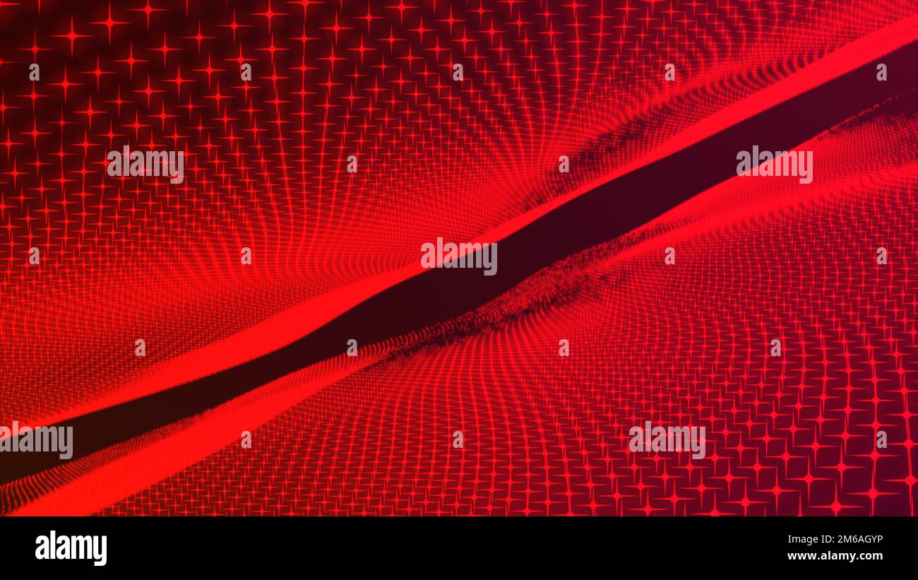 Futuristic point wave. Dynamic particles sound wave flowing over dark ... Futuristic point wave. Dynamic particles sound wave flowing over dark ...