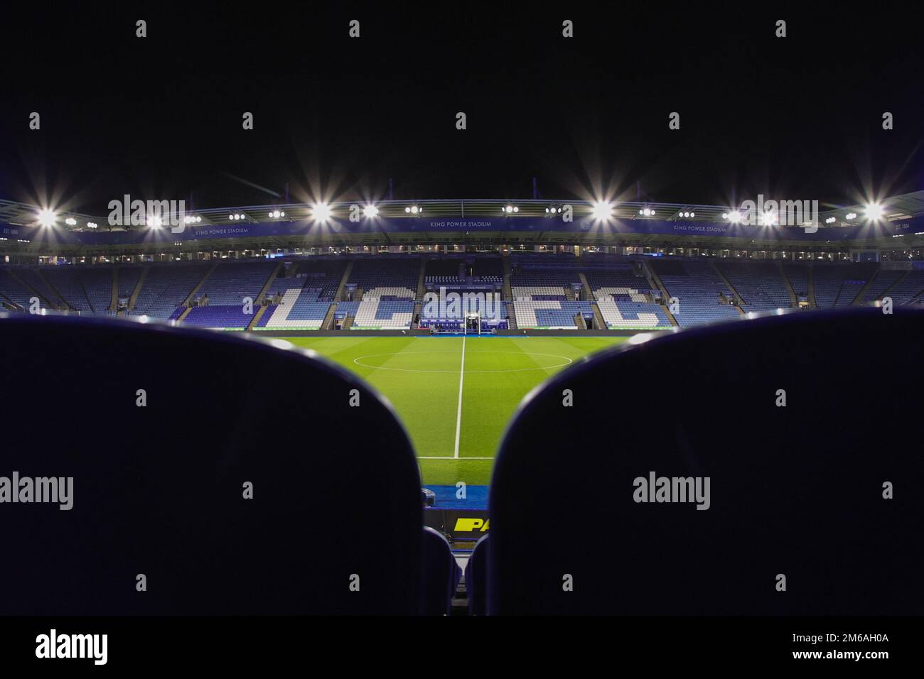 General view inside of King Power Stadium, home of Leicester City ahead ...