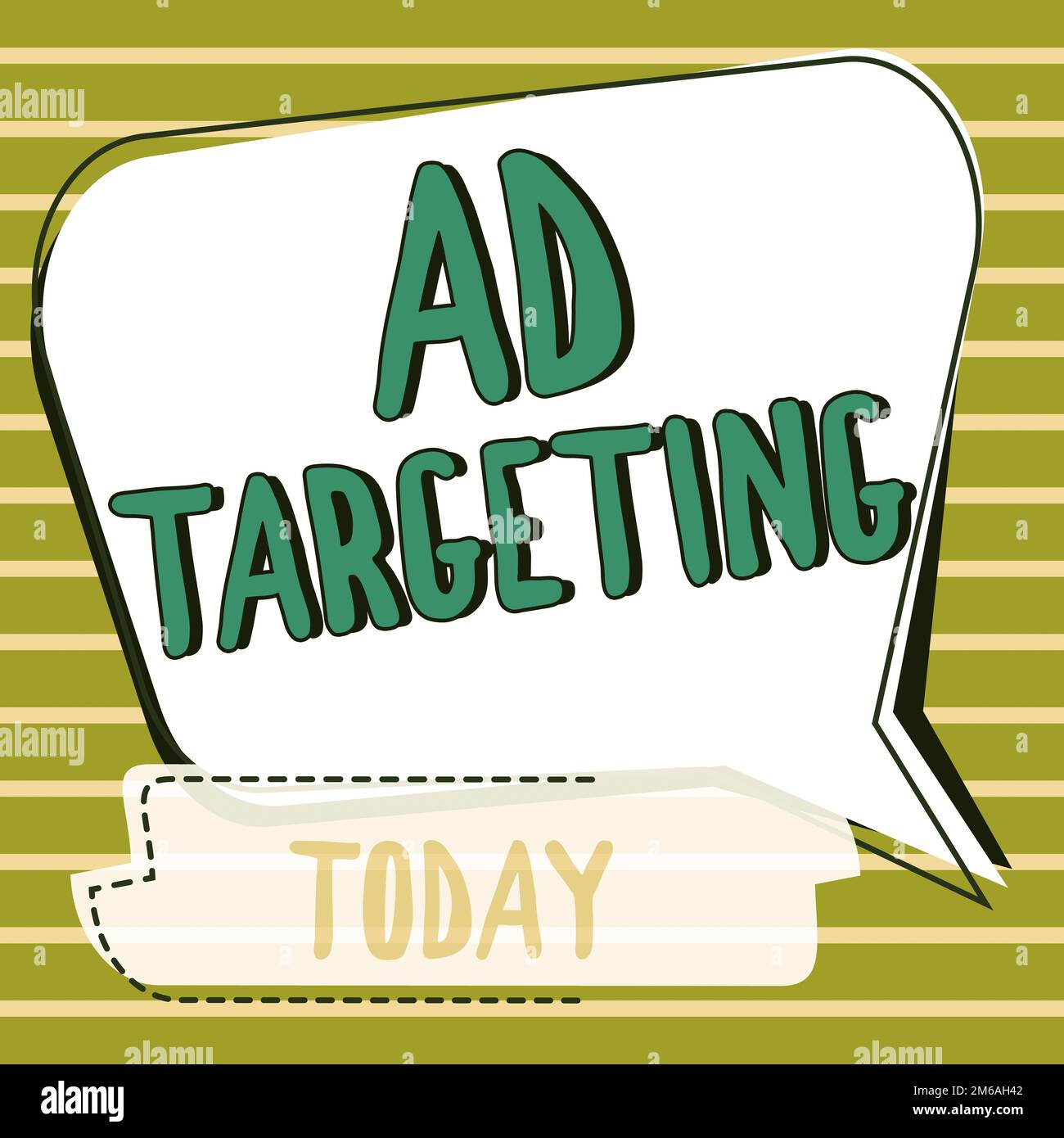 Sign displaying Ad Targeting. Concept meaning target the most receptive ...