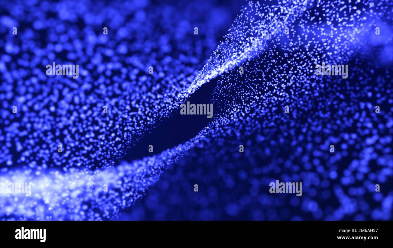 Abstract Wave Big Data Technology 3d Rendering Abstract Background