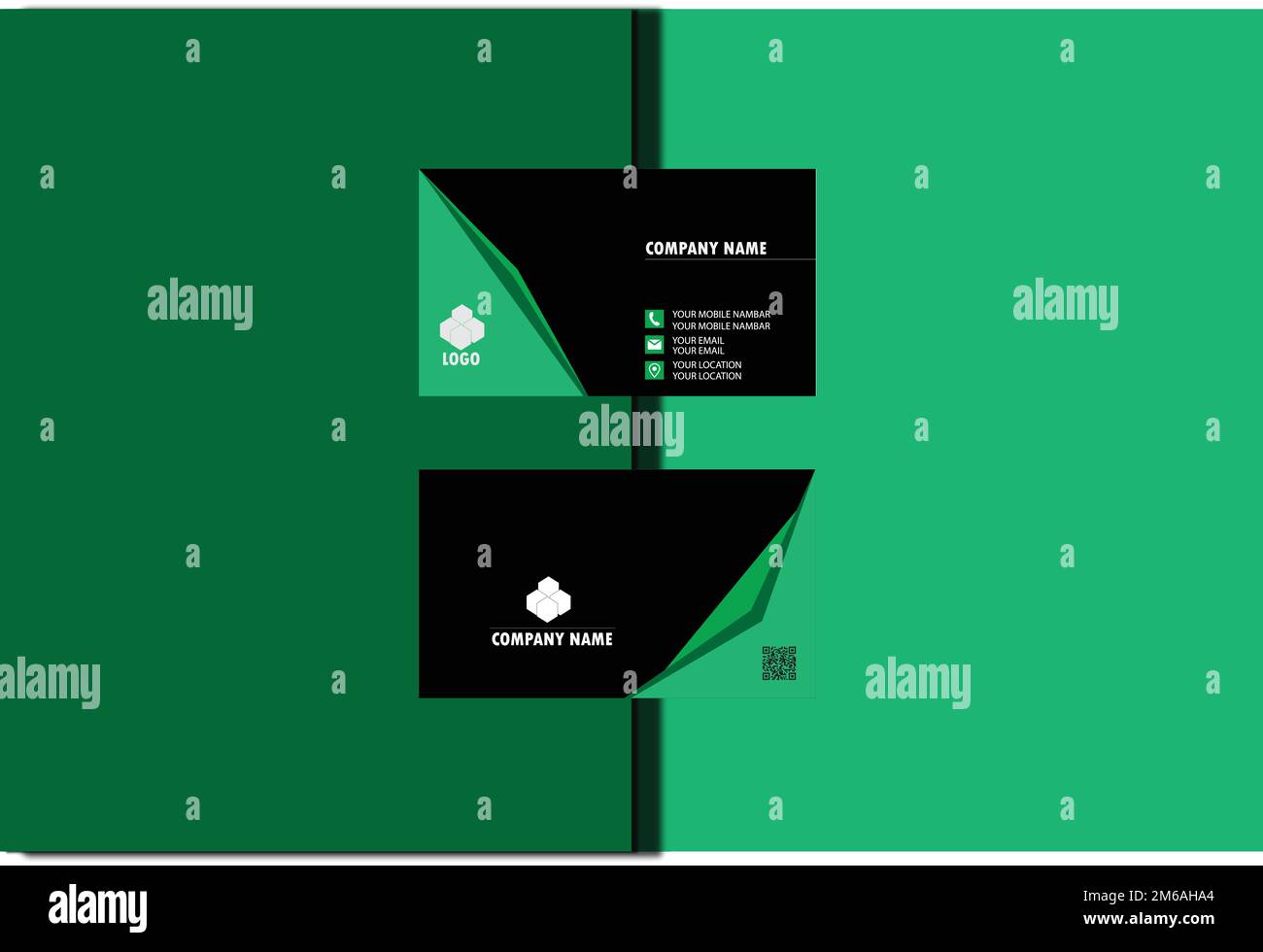 A sample business card template design Stock Vector Image & Art - Alamy