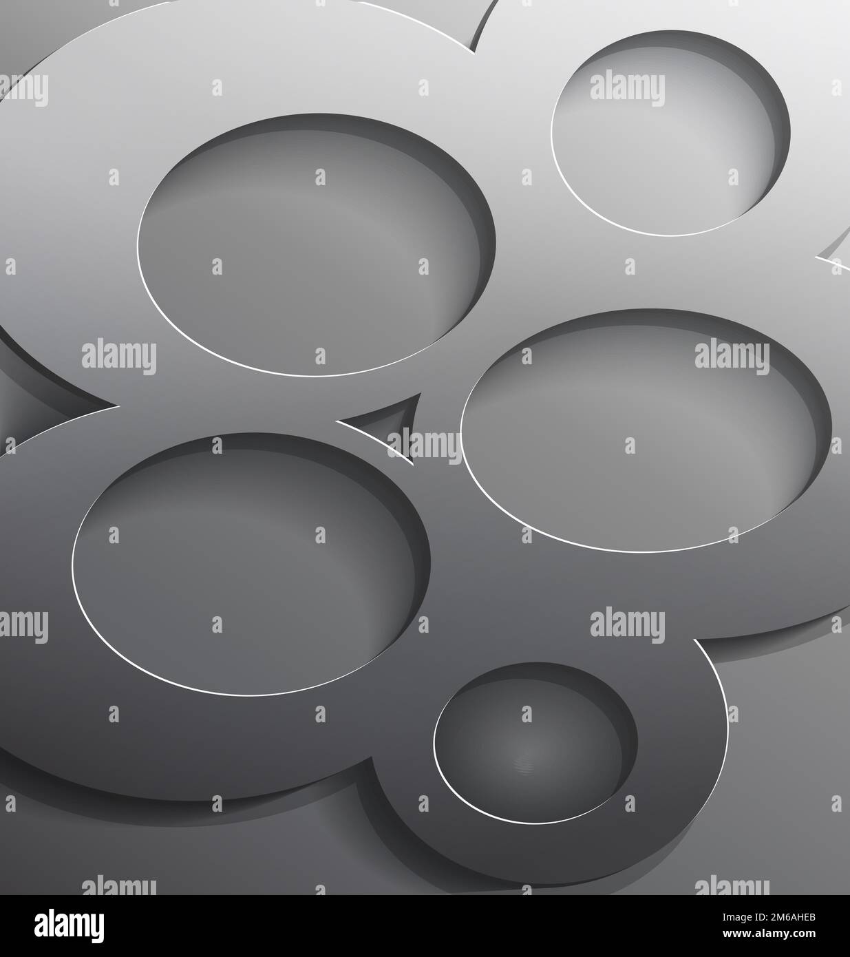 Round 3d steel frame cut Stock Photo - Alamy