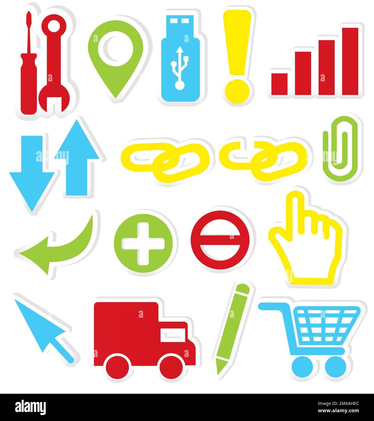 Internet icons hi-res stock photography and images - Alamy