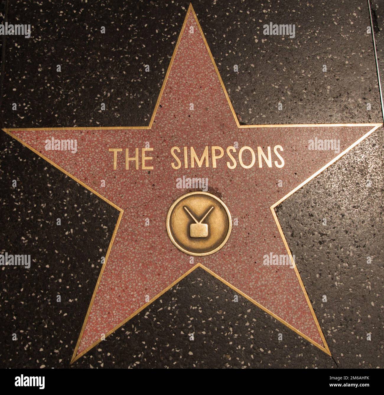 The Simpsons Hollywood Star Stock Photo - Alamy