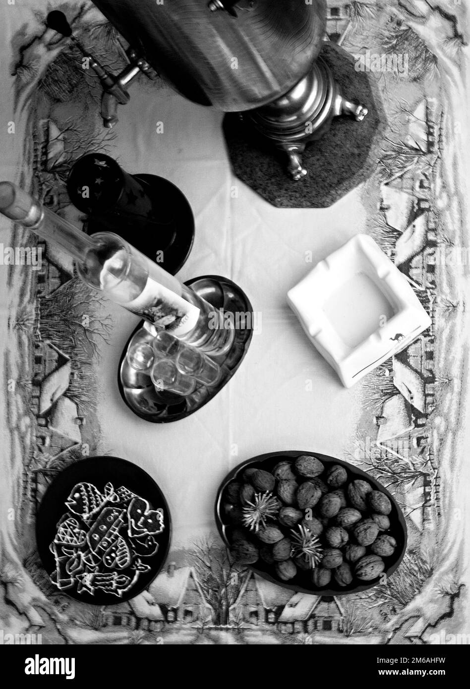 Christmas decoration black and white Black and White Stock Photos ...