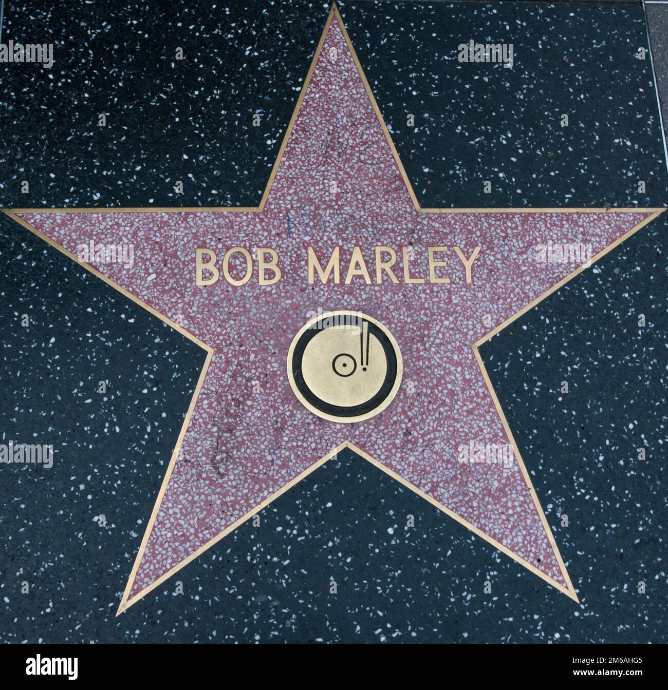 Bob Marley Hollywood Star Stock Photo - Alamy