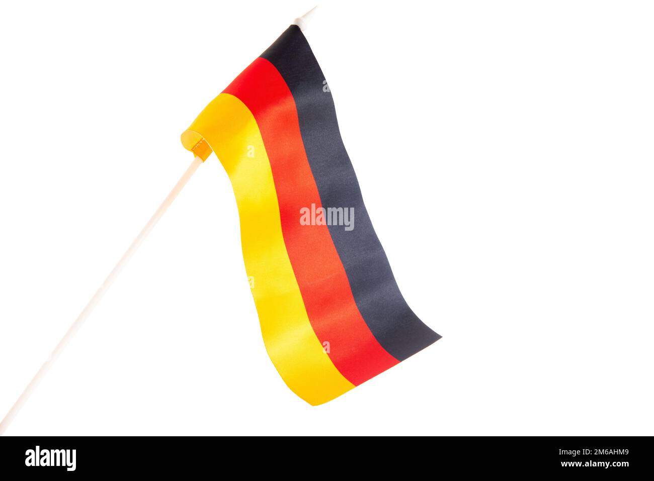The German flag on a white background. Isolate Stock Photo - Alamy
