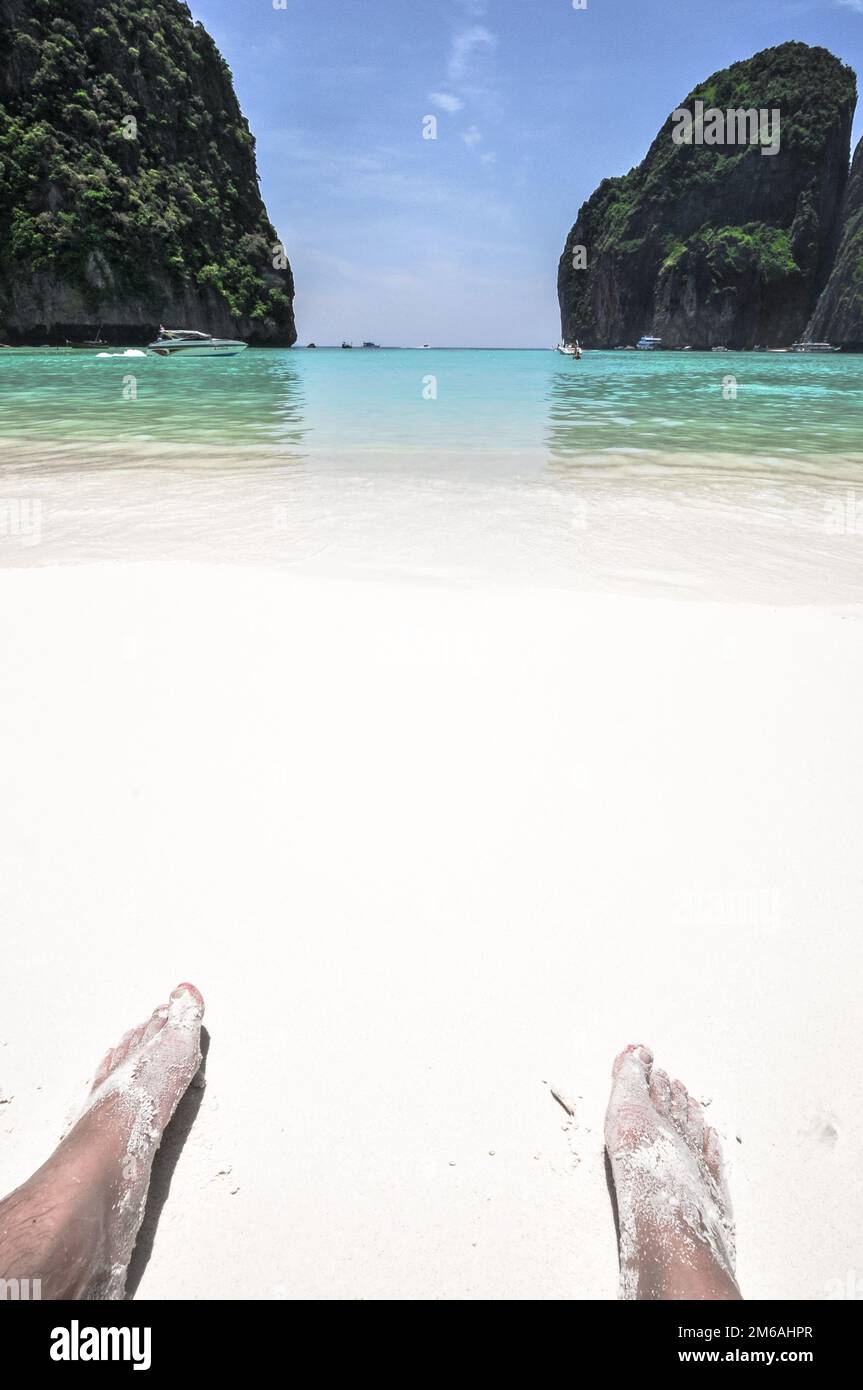 Maya bay on phi hi-res stock photography and images - Alamy