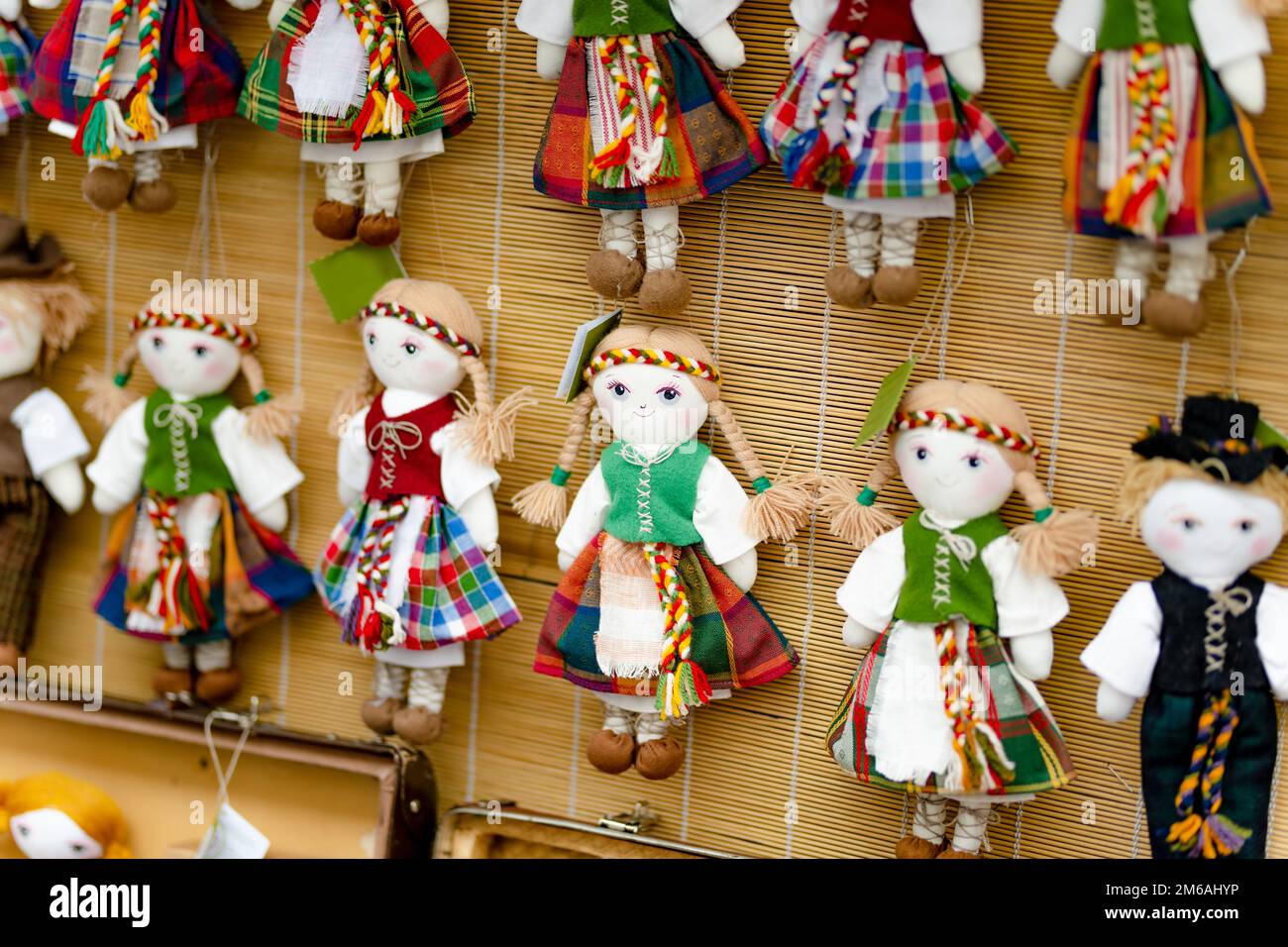 Cute handmade ragdoll dolls in Lithuanian national costumes sold on ...