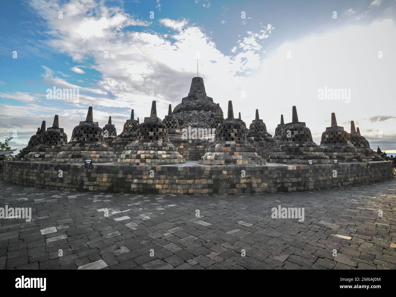 Heritage Buddist temple Borobudur complex in Yogjakarta in Java Stock ...